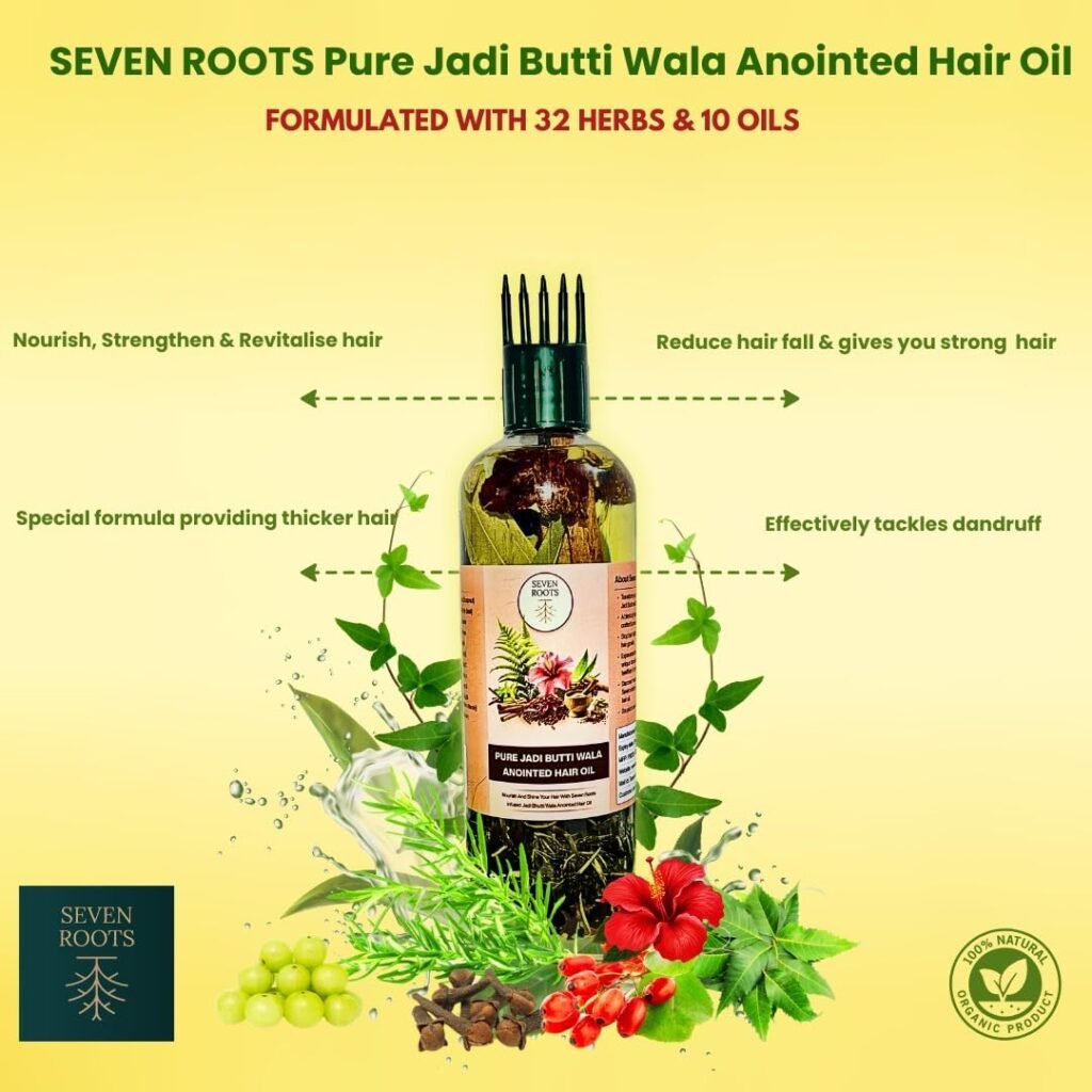 Seven Roots Jadi Buti Hair Oil – Ayurvedic Herbal Hair Oil | Goodsdream